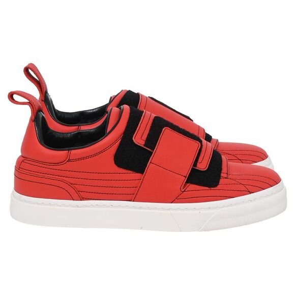 Paco Rabanne | Shoes | Paco Rabanne Contoured Effect Sneakers In Red ...